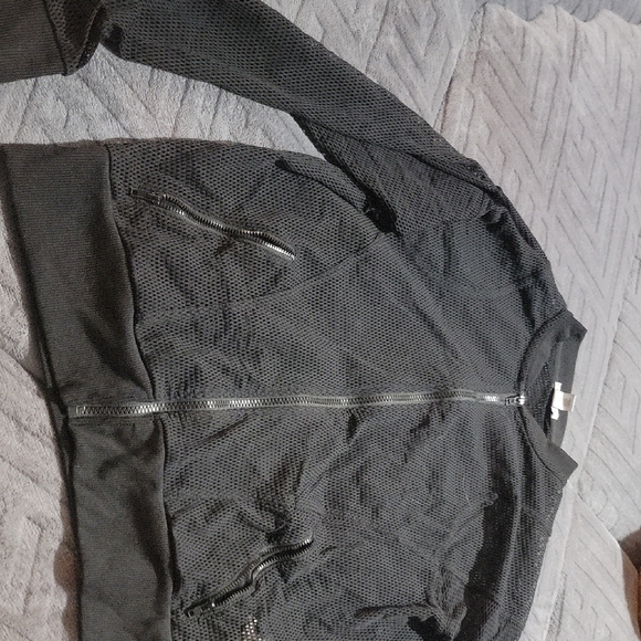 Forever 21 | Jackets & Coats | Black Mesh Zipup Jacket | Poshmark